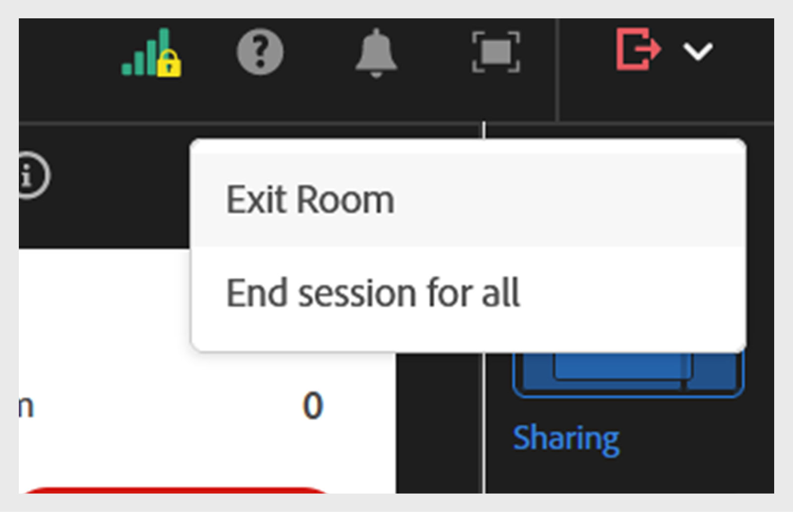 Backstage for Adobe Connect meeting